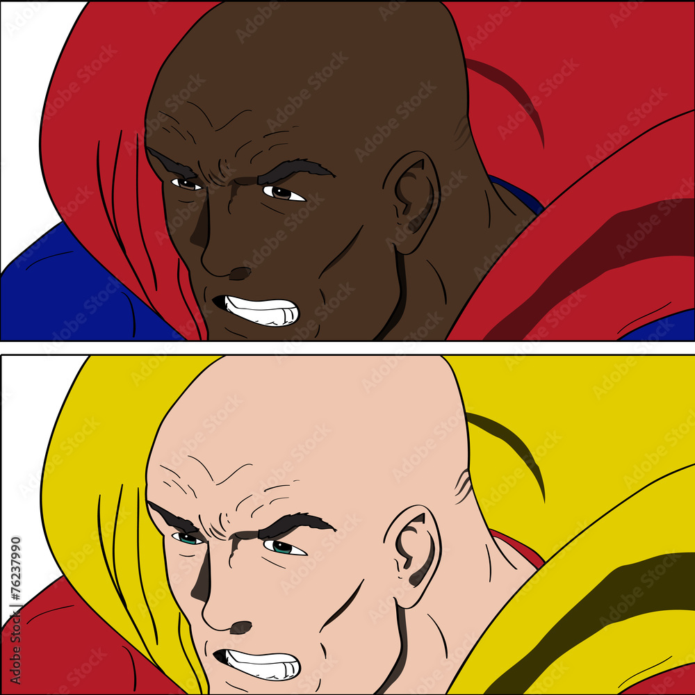 Vector free hand drawing of comic book style superhero Stock Vector ...