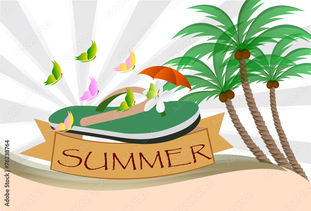 Summer background design, vector Illustrations .ESP 10. Stock Vector ...