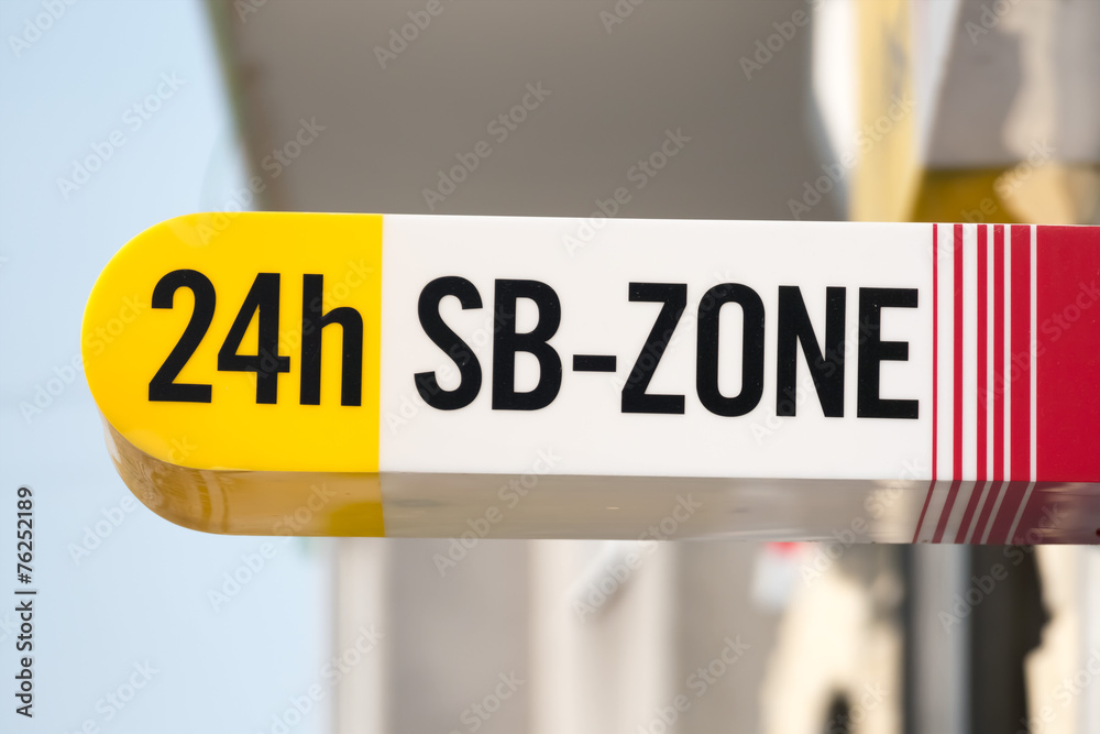 24 SB-Zone Schild Stock-Foto | Adobe Stock