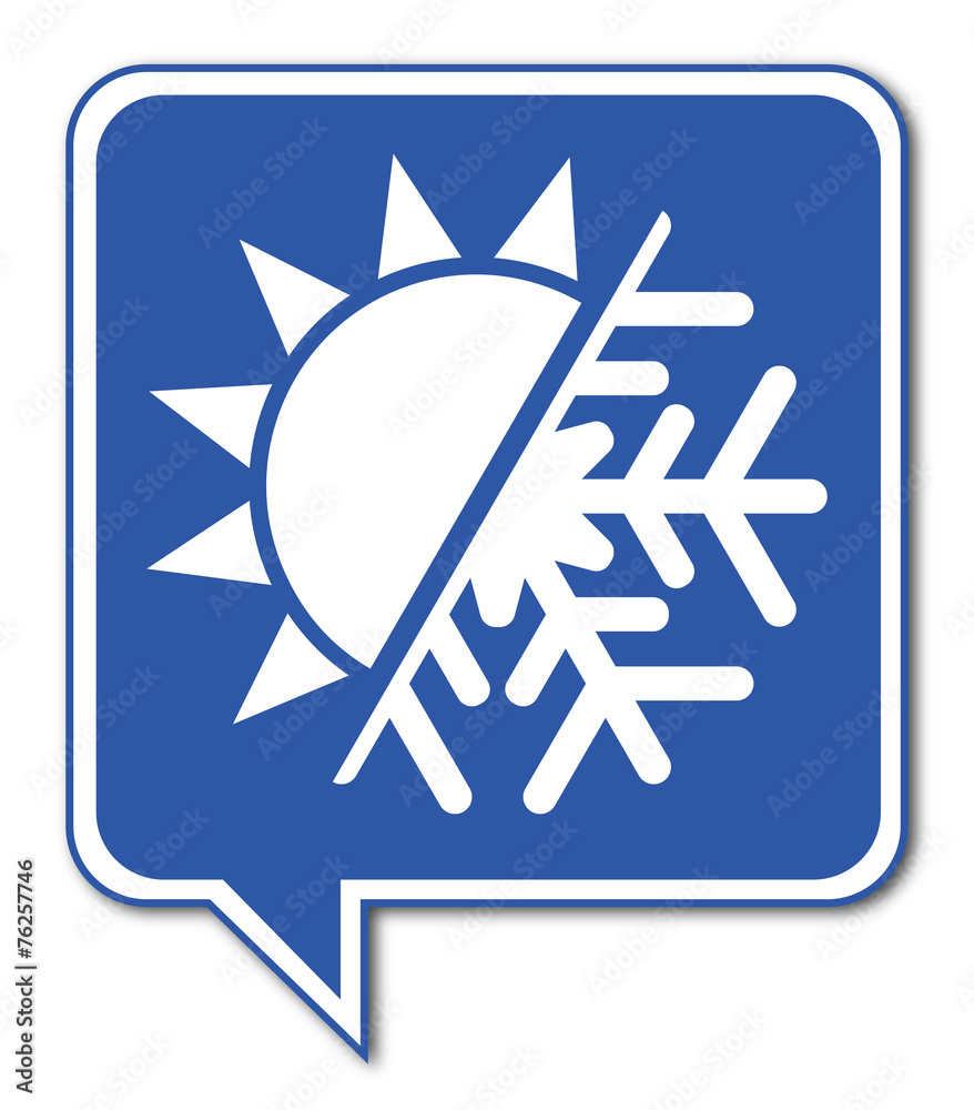 Vecteur Stock Logo chaud froid. | Adobe Stock