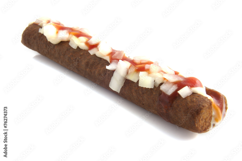 Frikandel speciaal Stock Photo | Adobe Stock