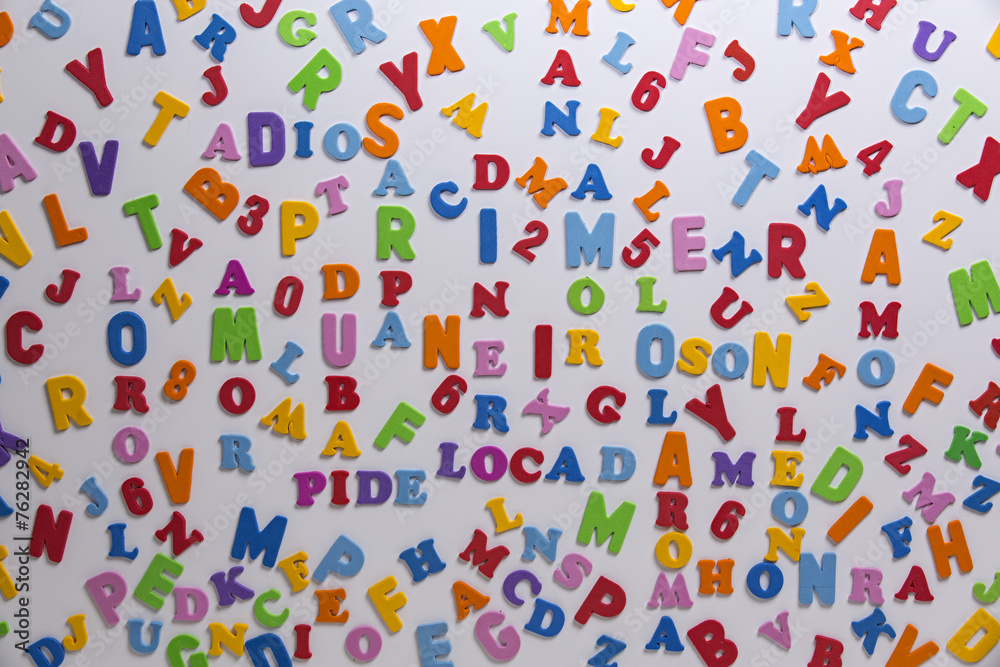 Sopa de letras. Stock Photo | Adobe Stock