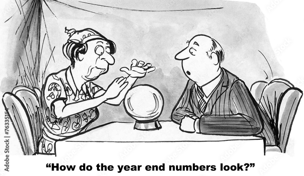 How do the year end numbers look? Stock Illustration | Adobe Stock