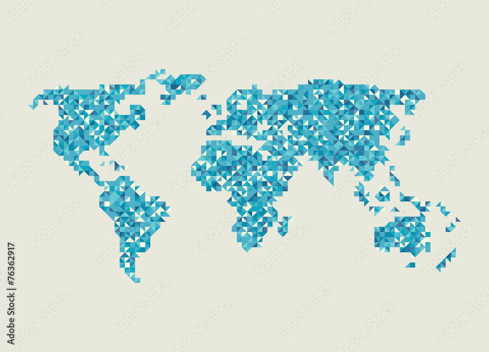 World Map Illustration Stock Vector | Adobe Stock