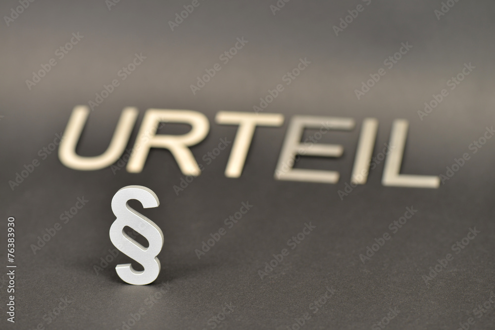 Urteil, Paragraph, Rechtsprechung, Justiz, Gesetz, Gerechtigkeit Stock ...