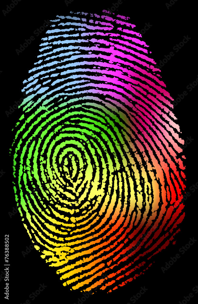 Fingerprint vector illustration Stock Vector | Adobe Stock