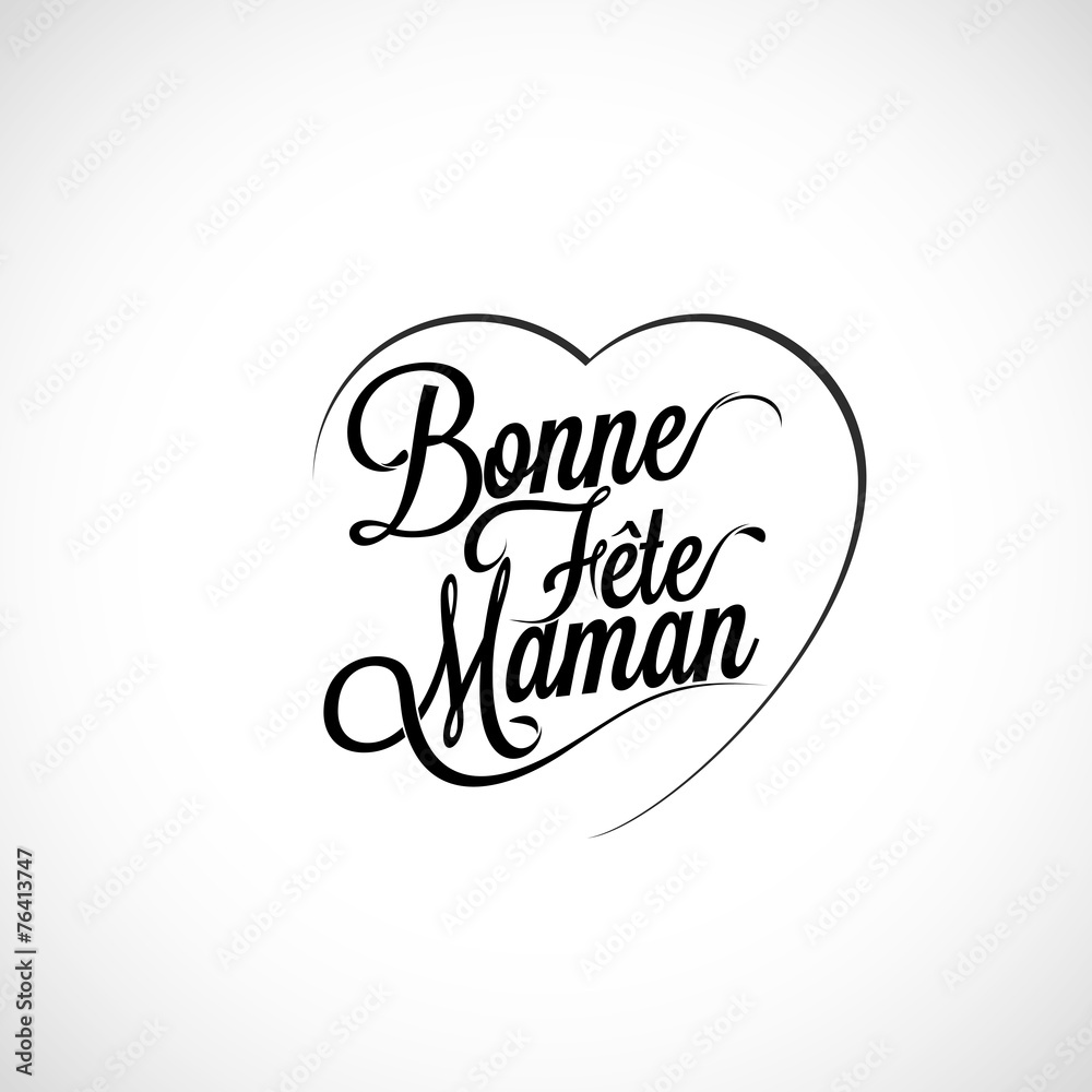 bonne fête maman Stock Vector | Adobe Stock