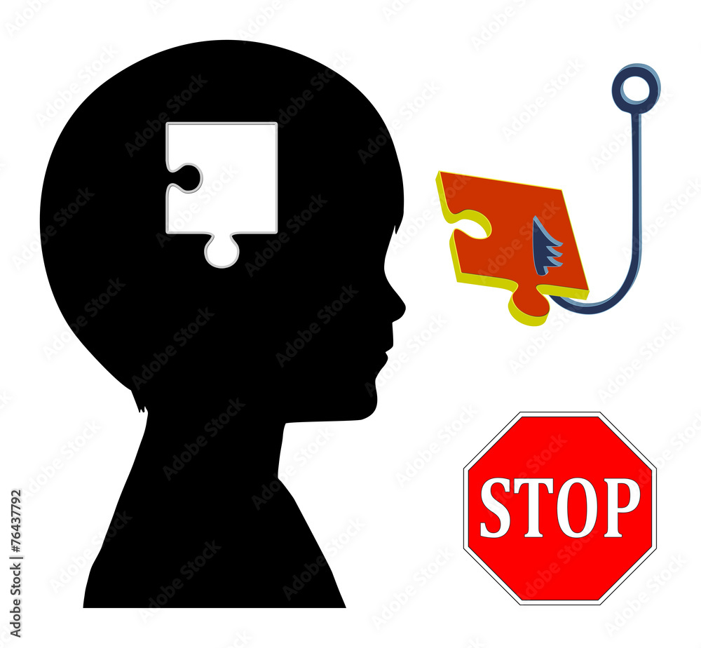 Stop Mind Control and Parental Alienation ilustração do Stock | Adobe Stock