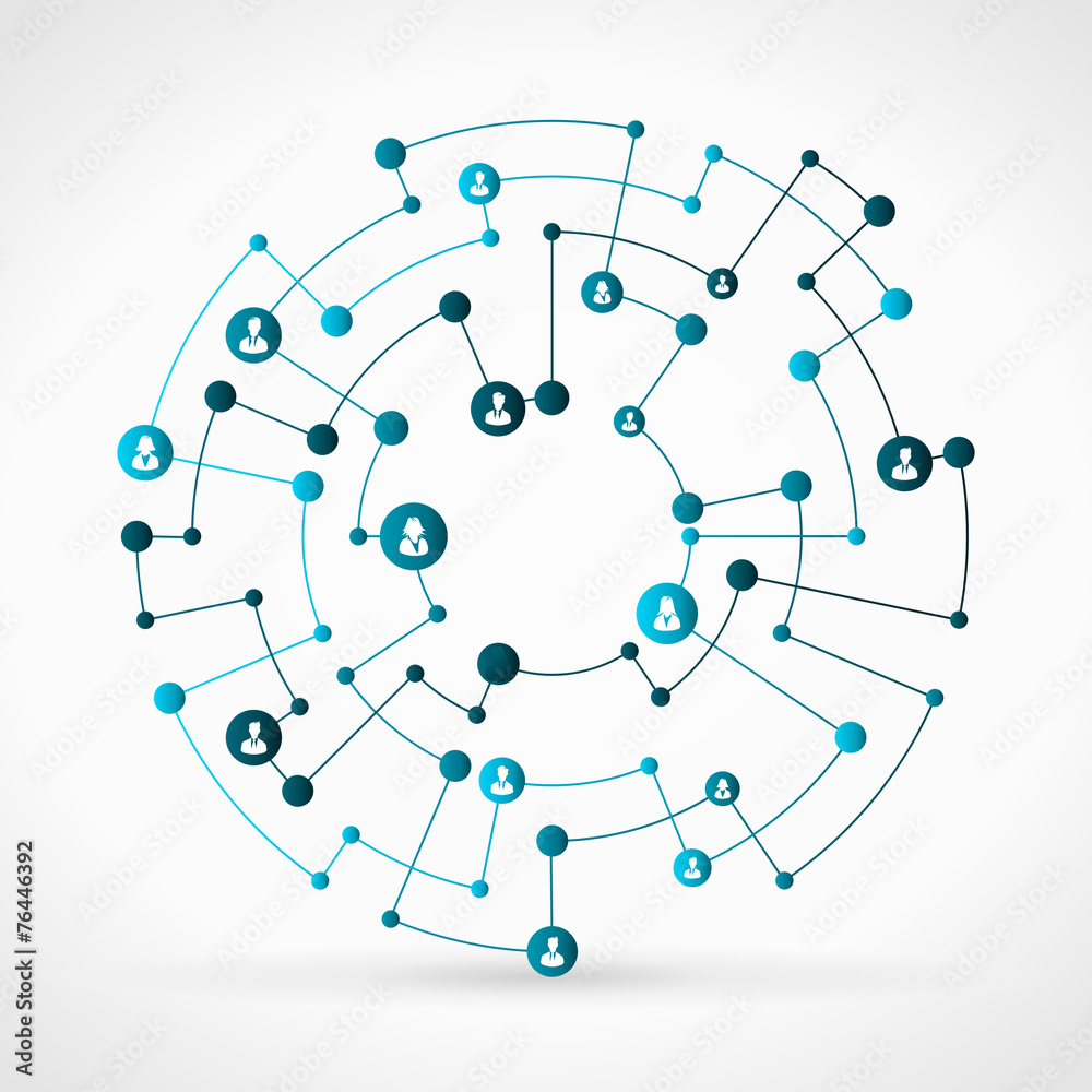 Business network grid Stock Vector | Adobe Stock