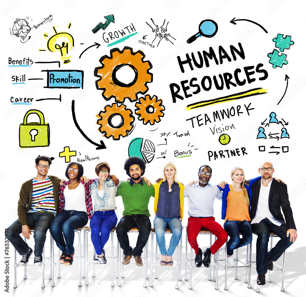 Human Resources Employment Job Teamwork People Concept Stock Photo ...