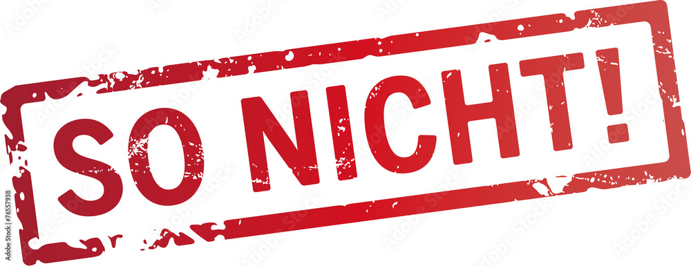 stempel so nicht Stock-Vektorgrafik | Adobe Stock