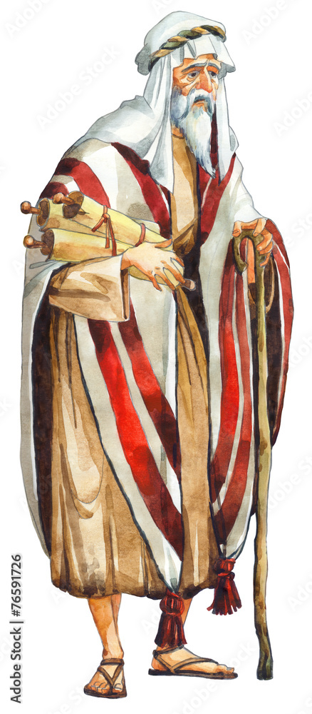 Watercolor sketch of series "Characters of Palestine". Scribe Stock ...