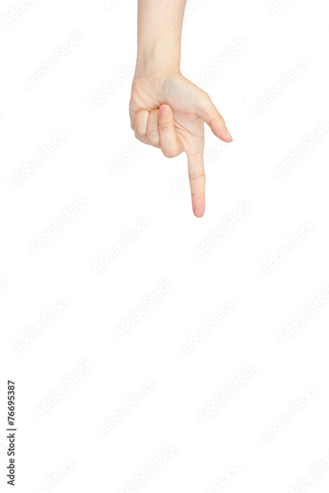 Index Finger Pointing Down