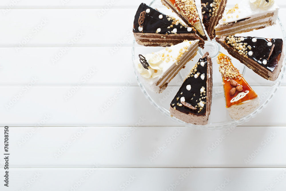 cake on white wooden background Stock Photo | Adobe Stock