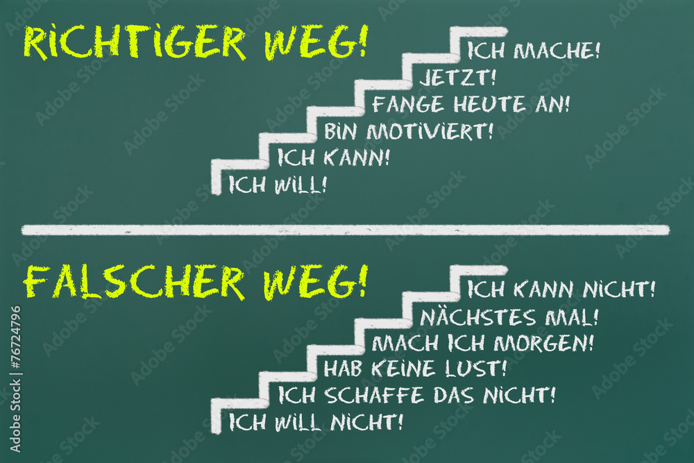richtiger Weg!, falscher Weg! Stock Illustration | Adobe Stock