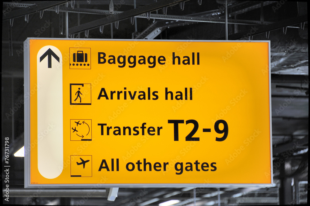 Airport sign Stock Photo | Adobe Stock