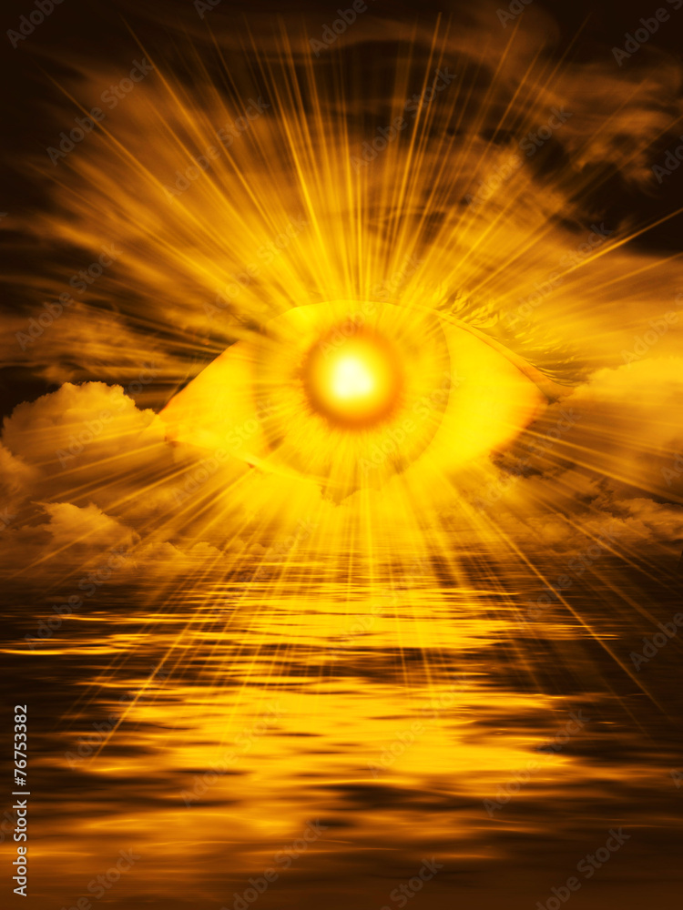God is everywhere, the eye of the Lord Stock Illustration | Adobe Stock