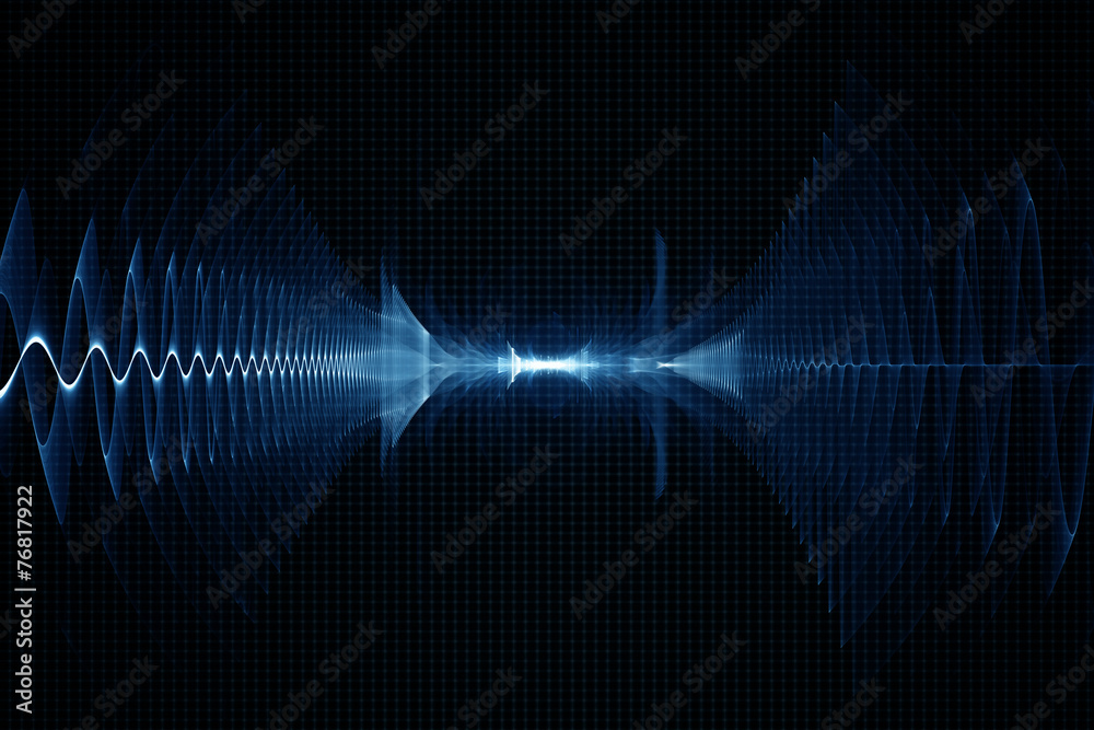 Abstract digital sound sonic wave background - oscilloscope Stock ...