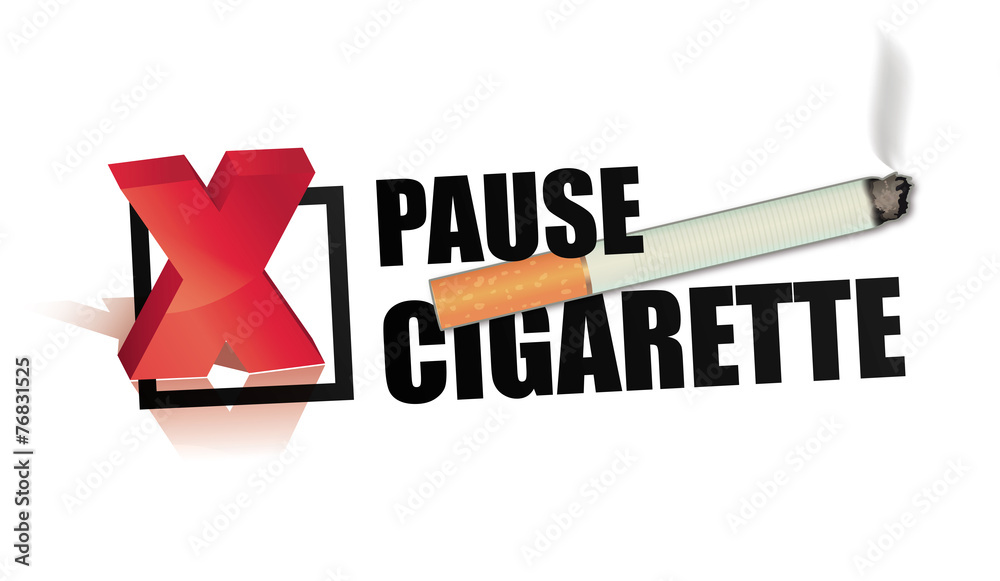 interdiction de fumer - pause cigarette Stock Vector | Adobe Stock