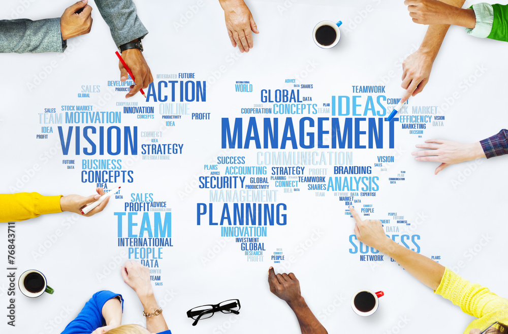 Global Management Training Vision World Map Concept Stock Photo | Adobe ...