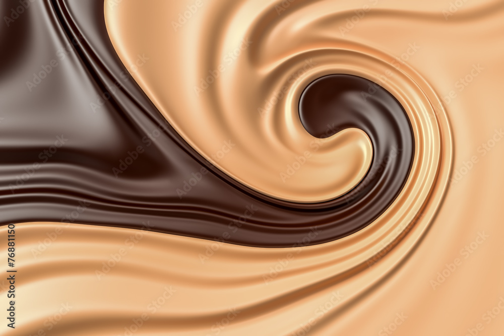 Chocolate swirl background. Clean, detailed melted choco mass. Stock ...