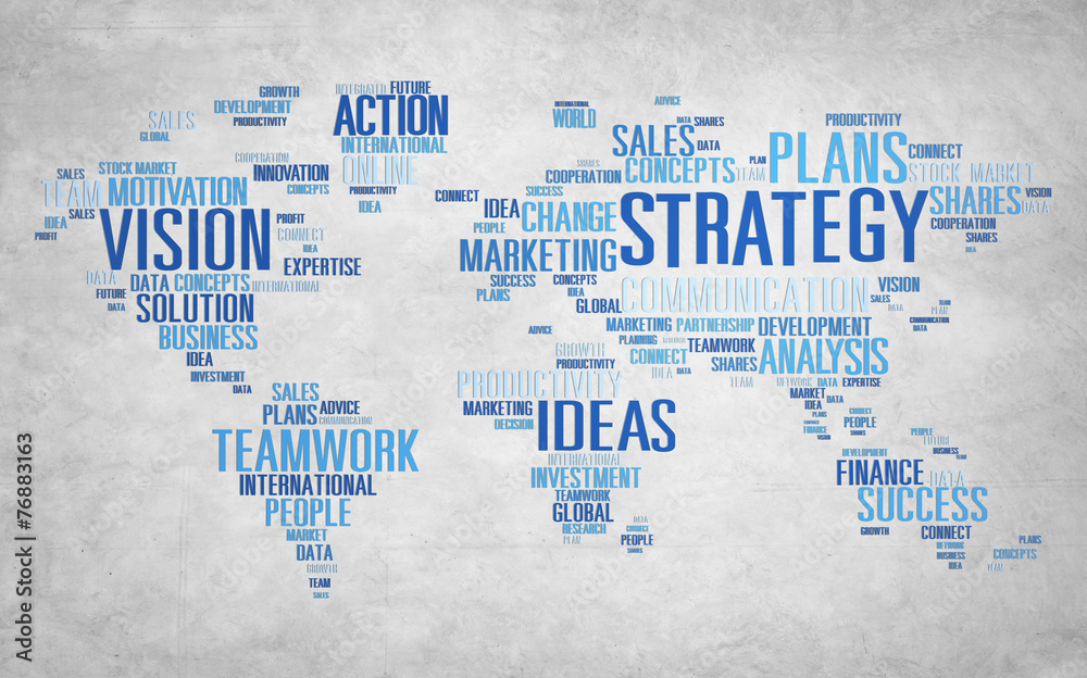 Strategy Analysis World Vision Mission Planning Concept Stock ...