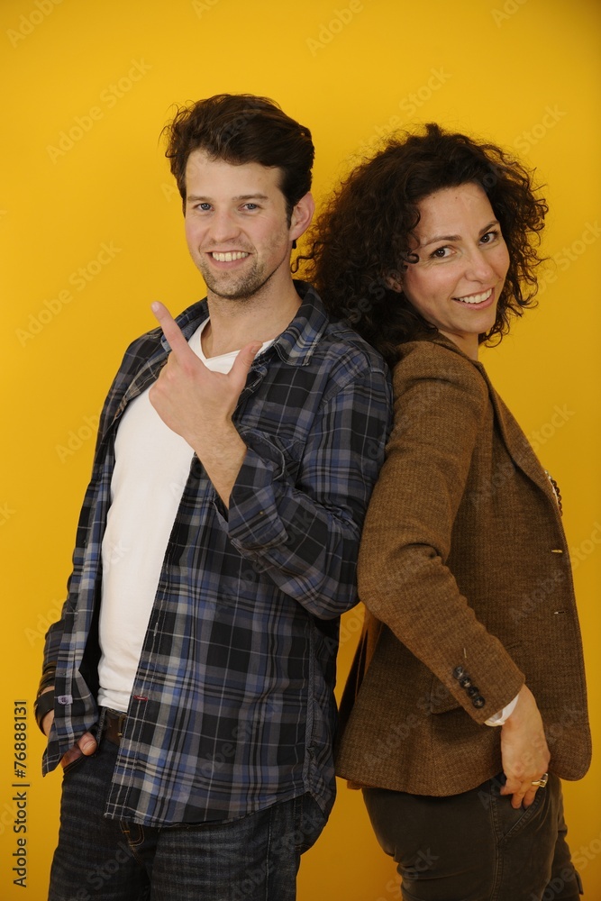 Portrait of couple or partners Stock Photo | Adobe Stock