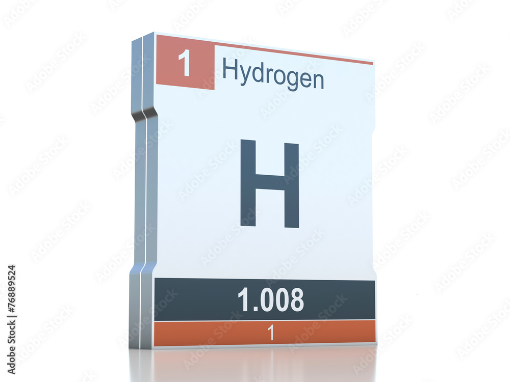 Hydrogen symbol - element from the periodic table Stock Illustration ...