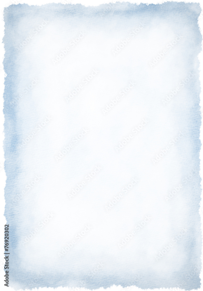 Blue watercolour frame background Stock Photo | Adobe Stock