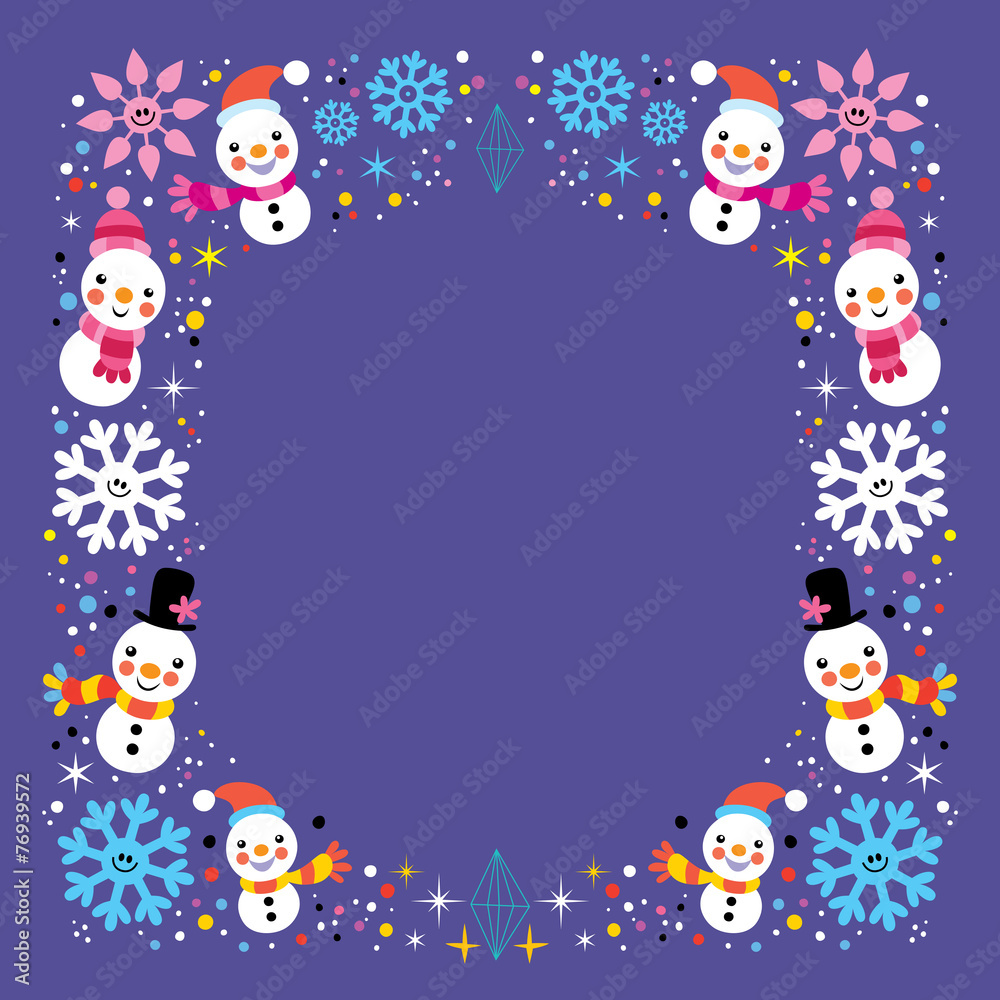 Winter Holiday Borders