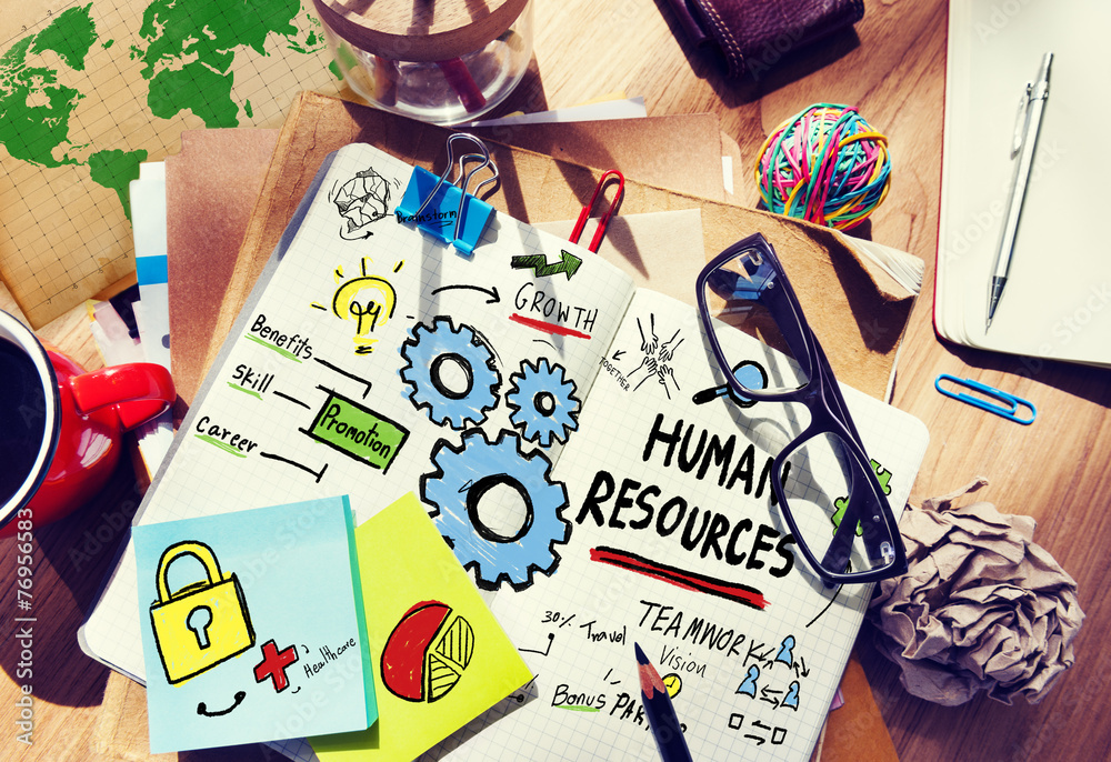 Human Resources Employment Job Teamwork Office Desk Concept Stock Photo ...