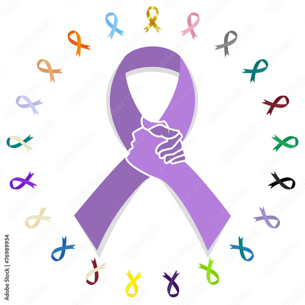 General cancer awareness ribbon concept Stock Vector | Adobe Stock