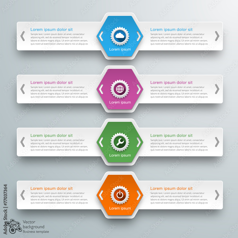 Infographics Web Banner & Label Design Stock Vector | Adobe Stock