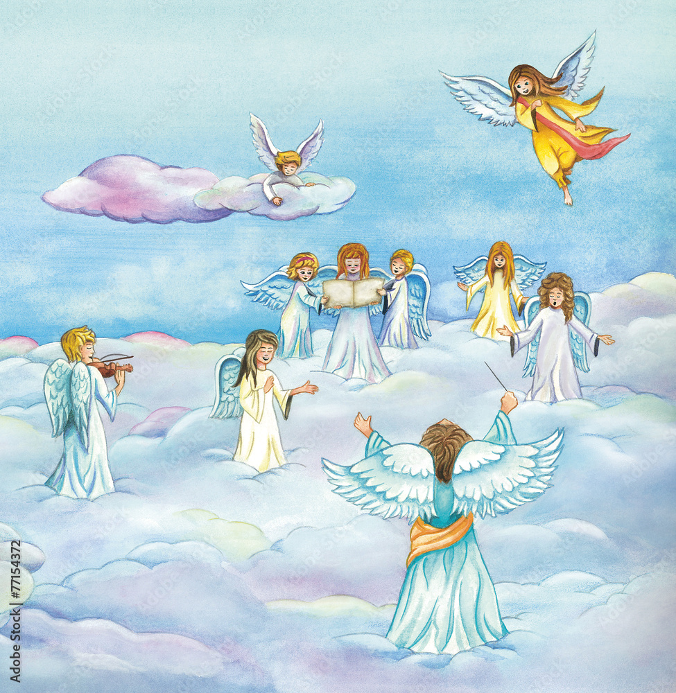 Angels Singing Painting