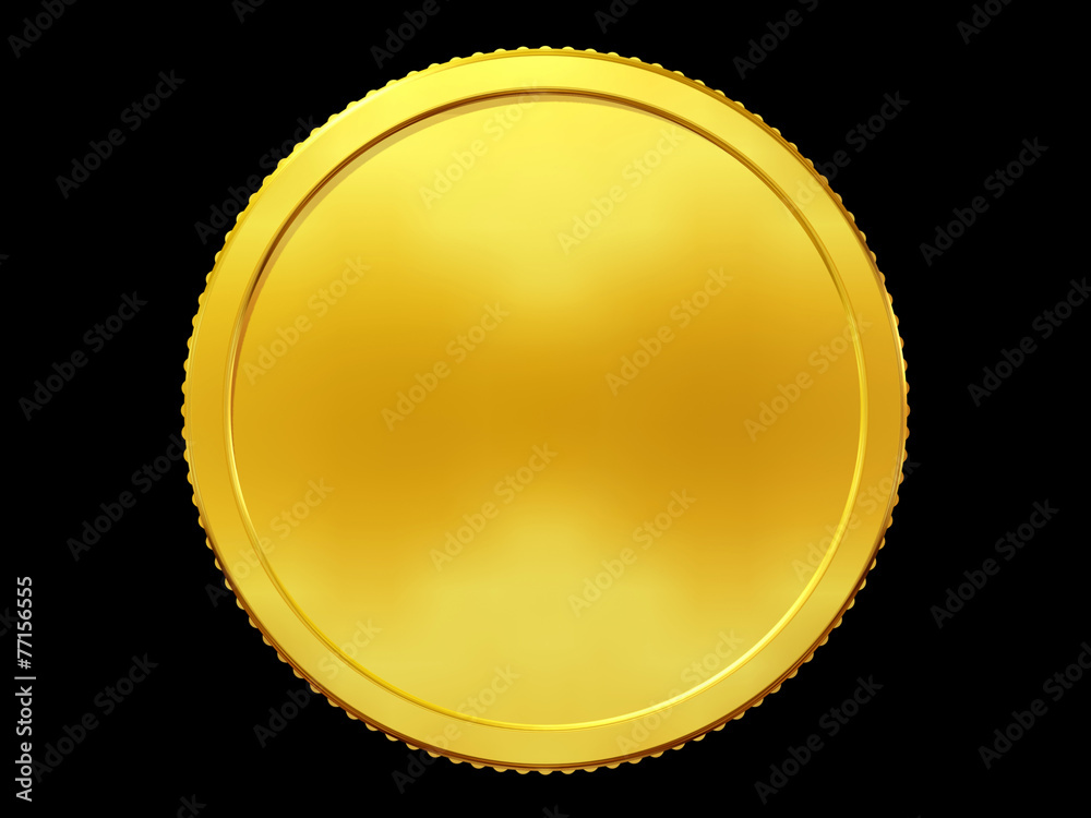 blank coin Stock Illustration | Adobe Stock