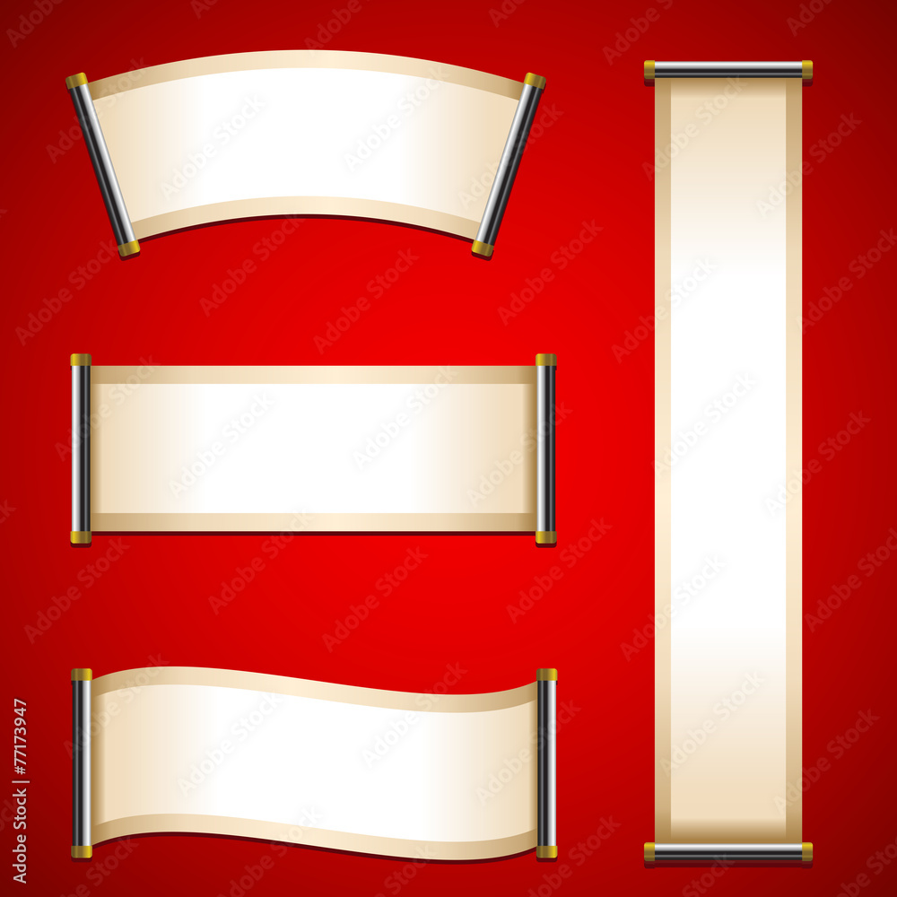 Ancient scrolls in traditional Stock Vector | Adobe Stock