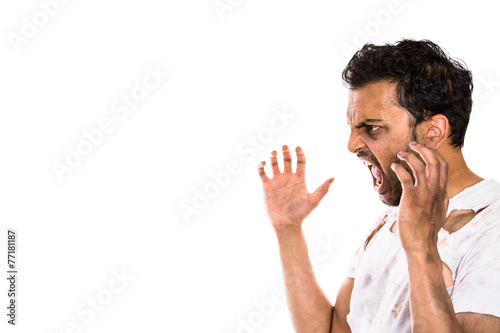 Man Shouting Profile