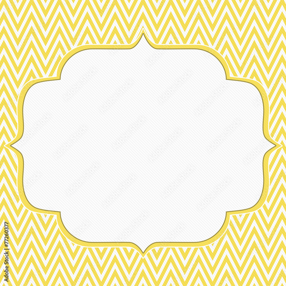 Yellow And White Chevron