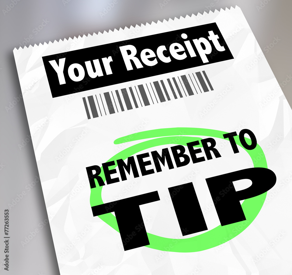 Restaurant Receipt Tip