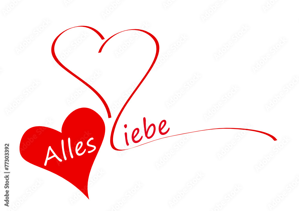 alles liebe Stock Vector | Adobe Stock