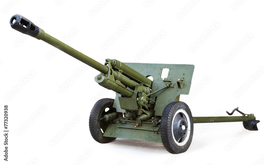 Soviet anti-tank 76 mm gun of the Second World War, ZIS-3 Stock Photo ...
