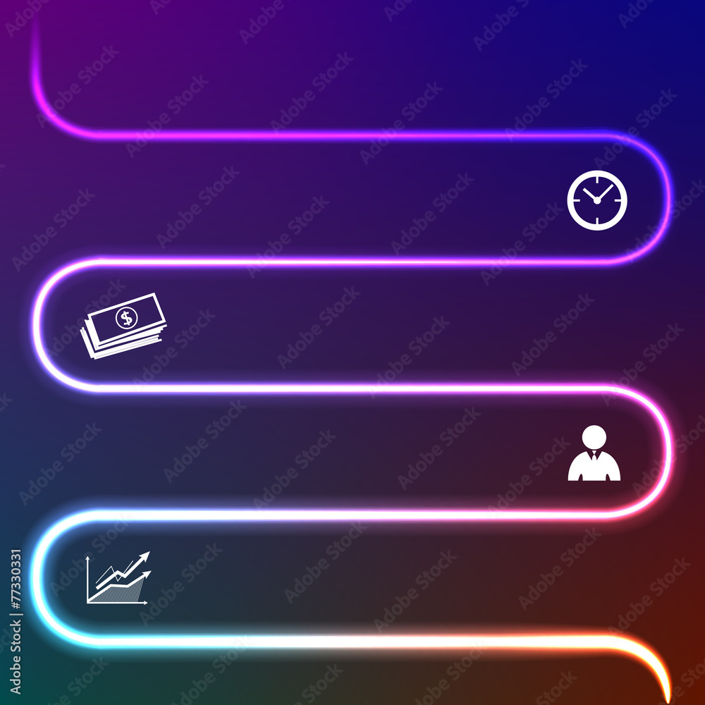 presentation template glowing background loop path Stock Vector | Adobe ...