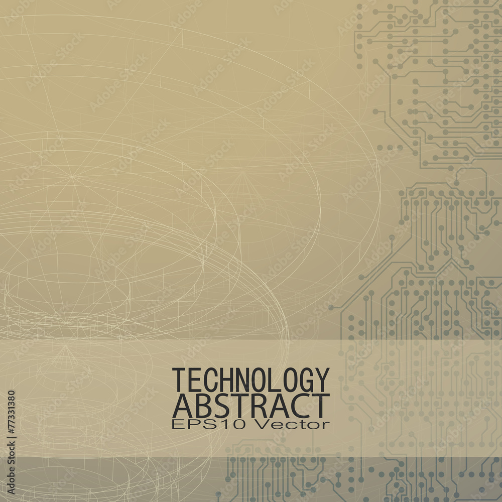 Technical retro background. Conceptual vector template. Abstract Stock ...