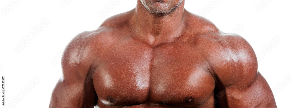 Bodybuilder posing Stock Photo | Adobe Stock