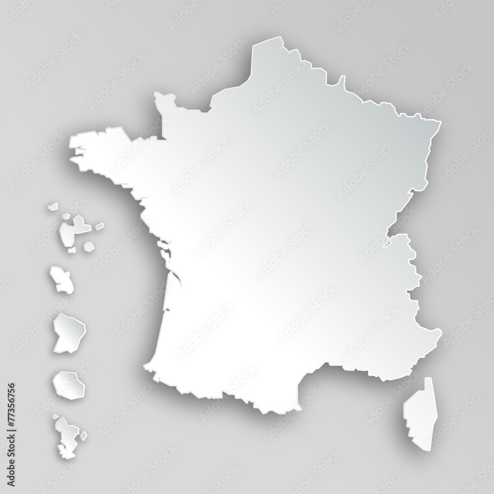 Carte de France Stock Vector | Adobe Stock