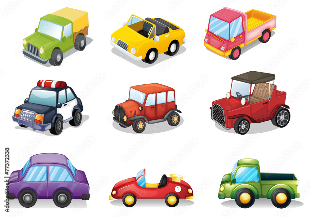 Car toys Stock Vector | Adobe Stock
