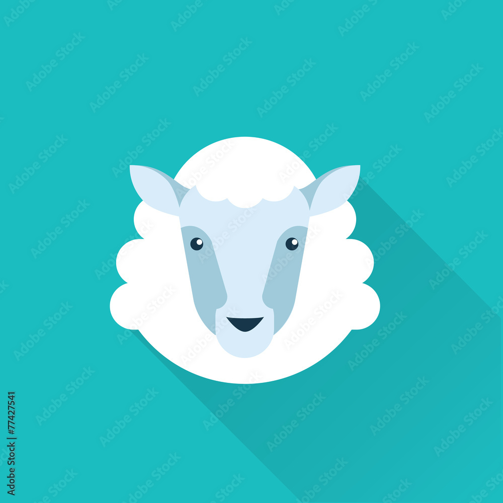 sheep vector icon Stock Vector | Adobe Stock