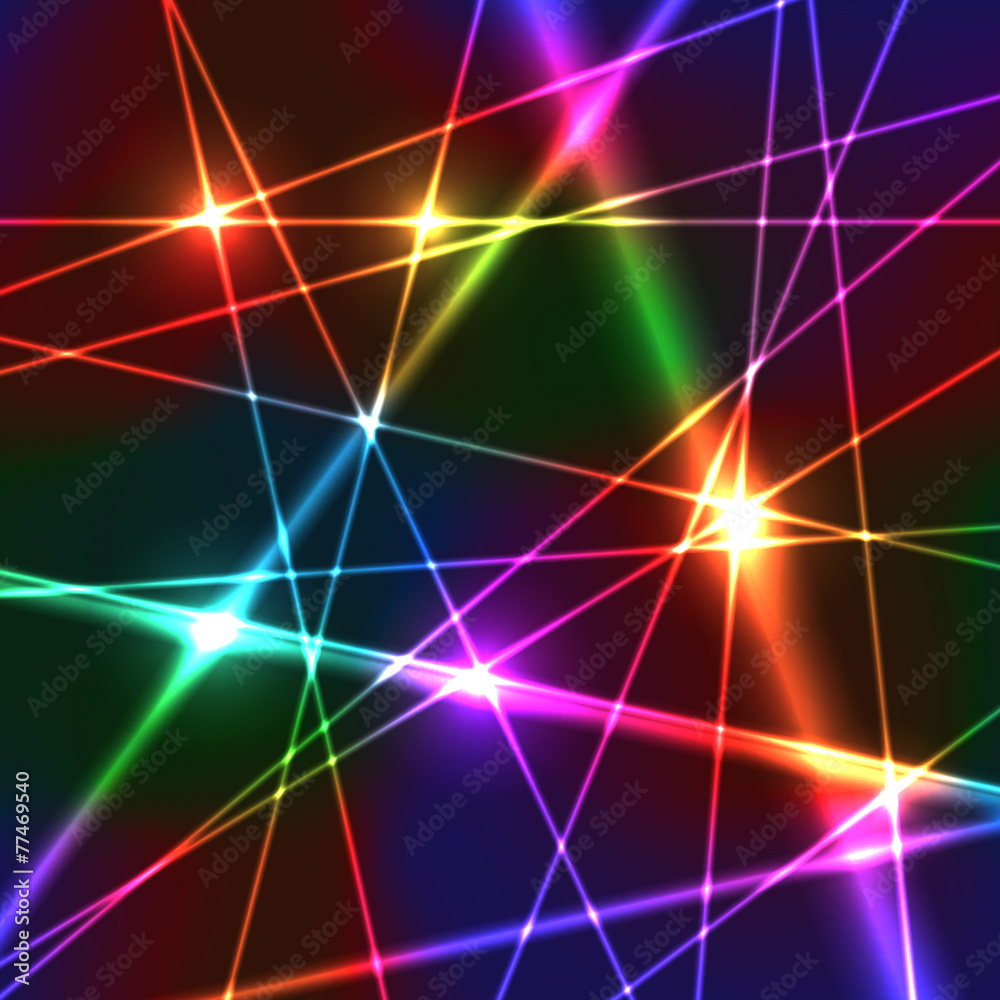 Rainbow Laser Background Stock-Vektorgrafik | Adobe Stock