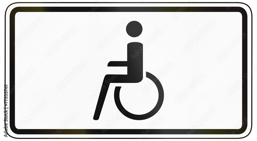 German traffic sign additional panel to specify the meaning of other ...