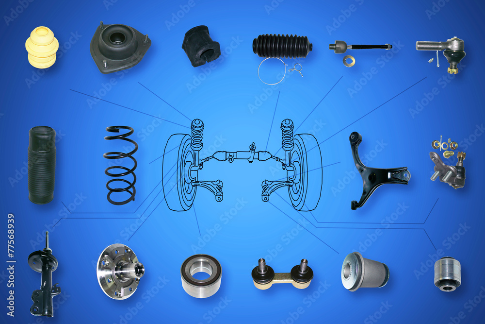 Suspension and steering parts Stock Photo | Adobe Stock